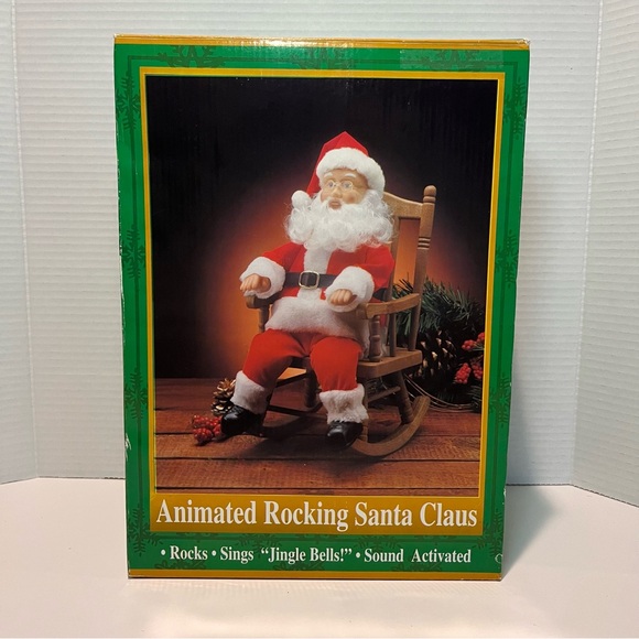 Gemmy | Holiday | Vintage Gemmy Animated Rocking Santa Clause Christmas ...